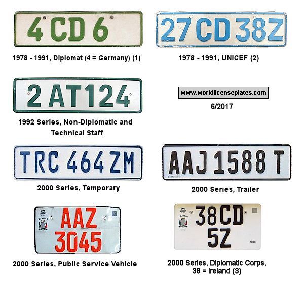License Plates Of Zambia license-plates-of-zambia